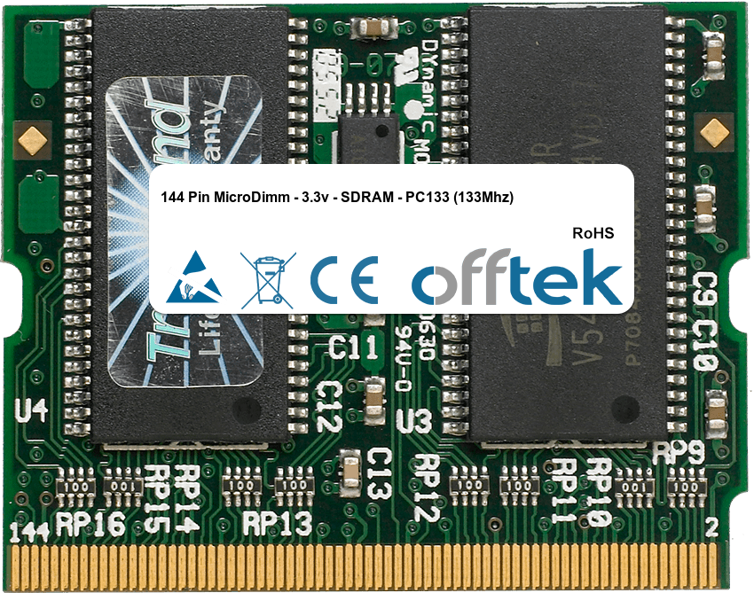 Boost Performance with OFFTEK's 144 Pin MicroDimm 3.3v SDRAM PC133
